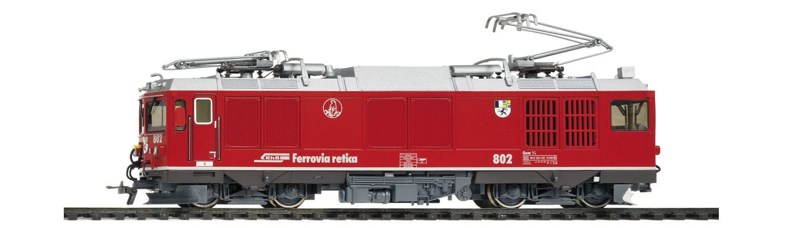 BEMO 1367 122 RhB Gem 4/4 802 Zweikraftlok modernisiert mit Loksound World of Trains ...